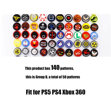 2pcs Silicone Analog Thumb Stick Grips Cover Joystick Cap For Ps5 Ps4 Controller Shopee