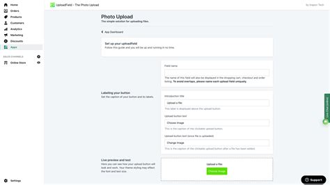 Upload Fields ‑ File Upload Shopify アプリストア