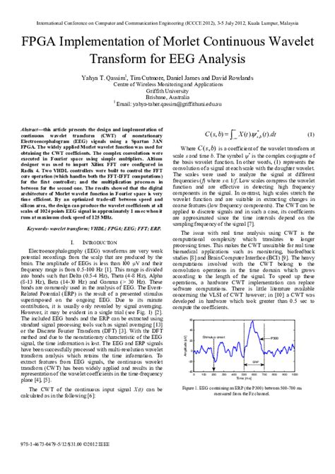 pdf fpga implementation of morlet continuous wavelet transform for eeg analysis daniel stich