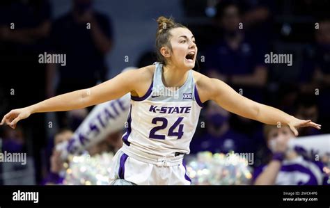 Kansas State Guard Emilee Ebert During An Ncaa Basketball Game On