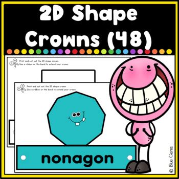 2D Shapes Crowns Headbands Hats By Blue Gems TPT