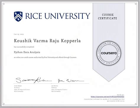 Kowshik Varma On Linkedin Riceuinivesity Capgemini Coursera Python