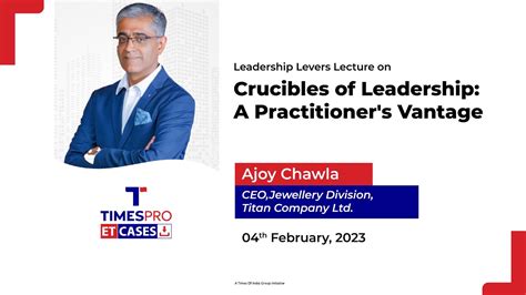 crucibles of leadership a practitionors s vantage timespro youtube