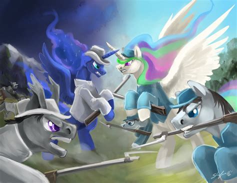 Mlp Civil War Princess Celestia Принцесса Селестия Princess Luna