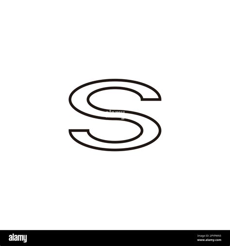 Letter S Line Geometric Symbol Simple Logo Vector Stock Vector Image And Art Alamy
