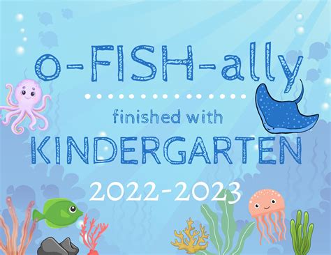 O Fish Ally Finished With Kindergarten Etsy
