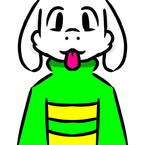 Have This Asriel Sticking Out His Tongue Rasrielundertale
