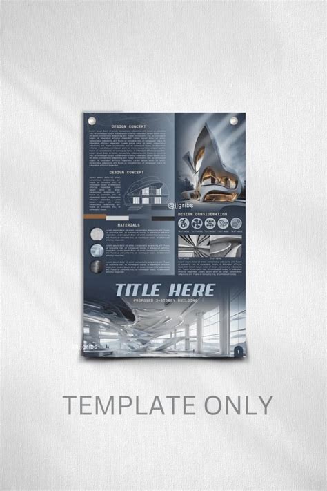 Architectural Concept Board Canva Template In 2025 Architecture Presentation Concept Board