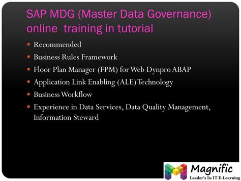 PPT SAP MDG ONLINE TRAINING IN UK PowerPoint Presentation Free Download ID