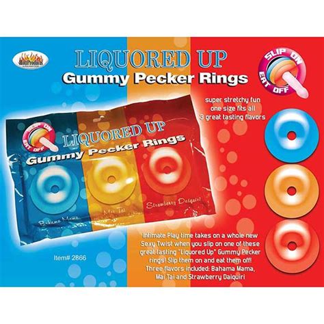 Hott Products Gummy Pecker Rings Christian Sex Toy Store