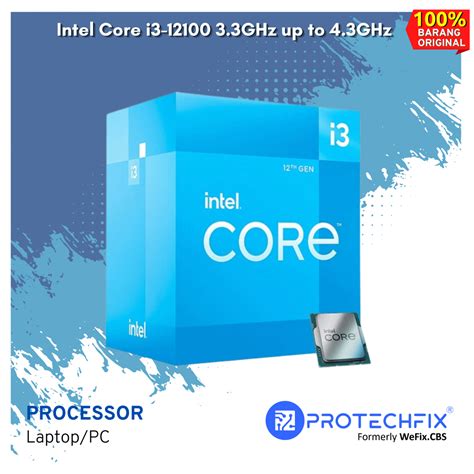 Jual Processor INTEL Core I3 12100 Box 3 3GHz LGA1700 Shopee Indonesia