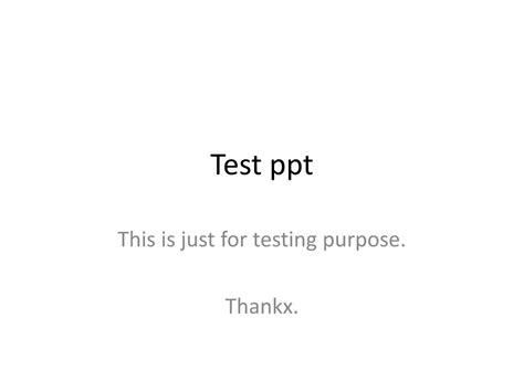 PPT Test Ppt PowerPoint Presentation Free Download ID