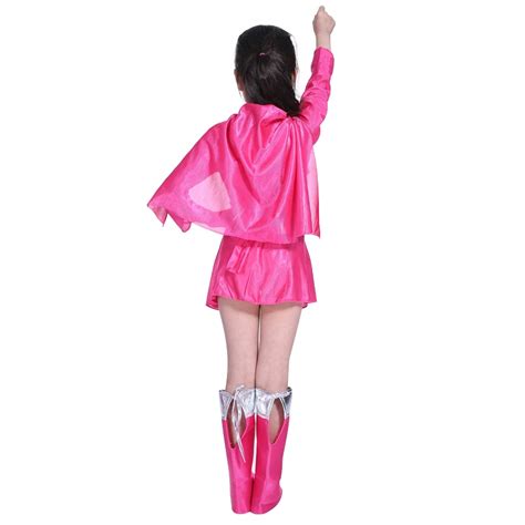 Детское популярное розовое платье СУПЕРМЕНА для девочек вечерние костюмы супергероя для