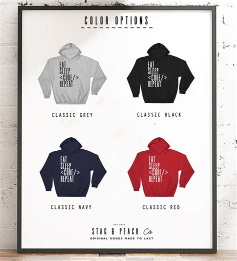 Eat Sleep Code Repeat Hoodie Coder Hoodie Computer Science Etsy