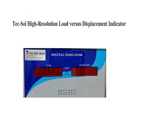 digital load vs displacement indicator for laboratory at rs 15000 in
