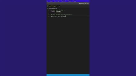 Convert Text Into Handwriting Using Python Pywhatkit 🧑🏻‍💻🎒 Youtube
