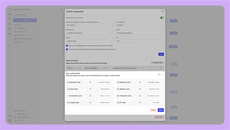 Clickup Integration Featureos