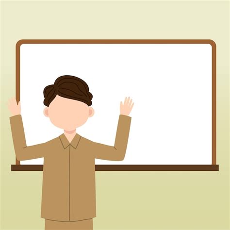 Premium Vector Adult Teacher Teaching Faceless Hand Drawn Illustration