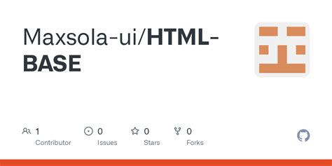 Html Baseindexhtml At Main · Maxsola Uihtml Base · Github
