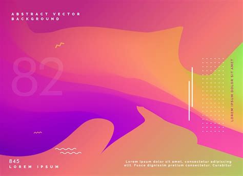 화려한 그라데이션 유체 배경 디자인 무료 벡터