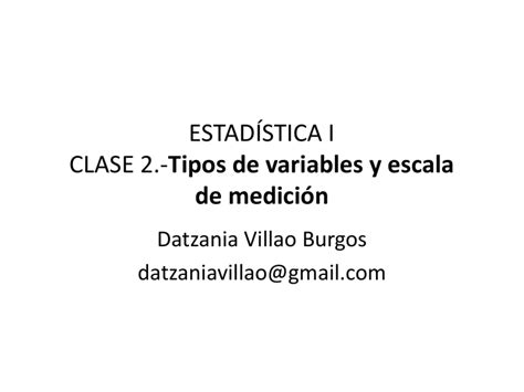 Tipos De Variable