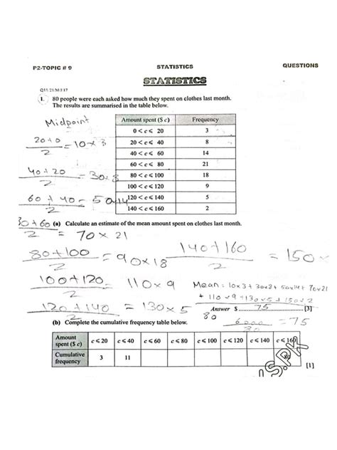 Solved Statistics Pdf
