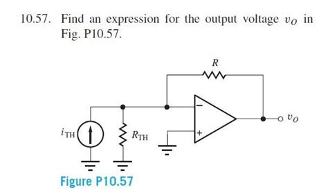 solved find an expression for the output voltage v0 in fig