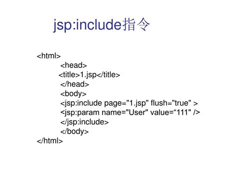 PPT 第六讲 JSP 指令 PowerPoint Presentation free download ID