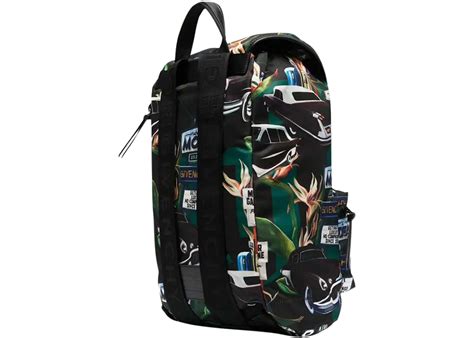 Givenchy Motel Print Backpack Multicolor In Nylon With Black Tone Us