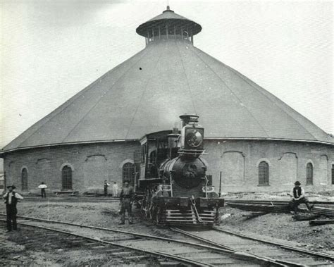 Philadelphia And Reading Railroad Roundhouse In Tamaqua Pa 1864 Ted