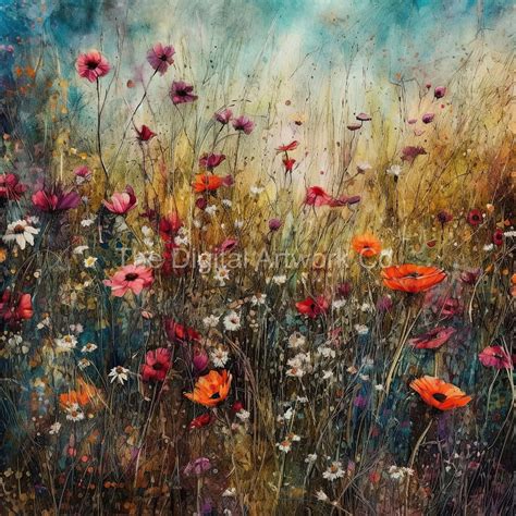 12 High Quality Designs Of Wildflower Backgrounds Clip Art Etsy