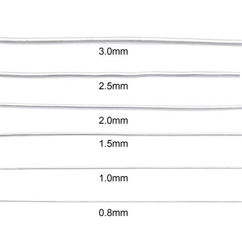 Badu Bg Алуминиева тел за изработка на дизайн на бижута Направи си сам гривна за колие 0 8 мм 1