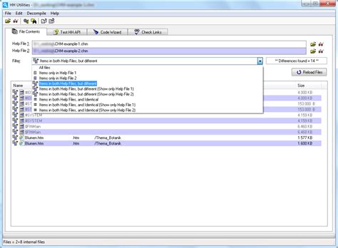 Diff How To Compare Chm Files Stack Overflow