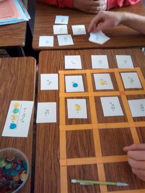 Dividing Polynomials Using The Box Method Activity Math Love