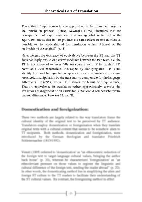 Solution Translation Domestication Foreignization Studypool