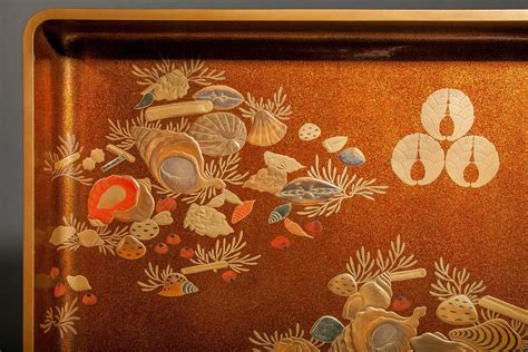 Japanese Stacking Nashiji Lacquer Trays At 1stdibs
