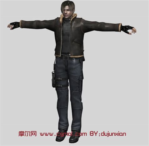 生化危机主角里昂游戏角色3d模型次时代游戏角色模型下载 摩尔网cgmol