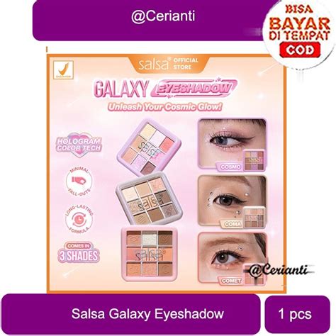 Jual Salsa Galaxy Como Comet Coma Palette Eyeshadow 9 Shades