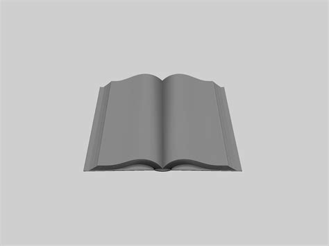 Opened Book 3d Model 3d Printable Cgtrader