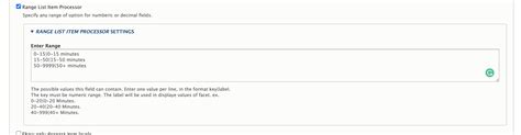 facet range list item