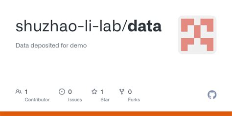 Github Shuzhao Li Labdata Data Deposited For Demo