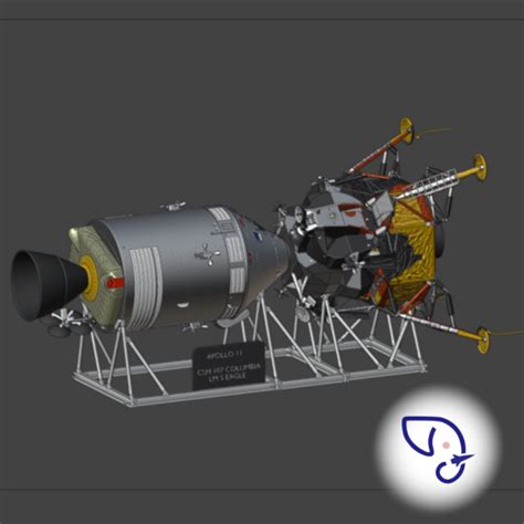 Apollo 11 1 24th Scale Model Chronic3d