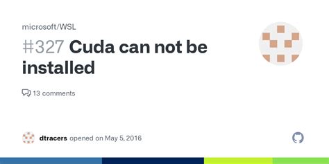 Cuda Can Not Be Installed Issue Microsoft WSL GitHub