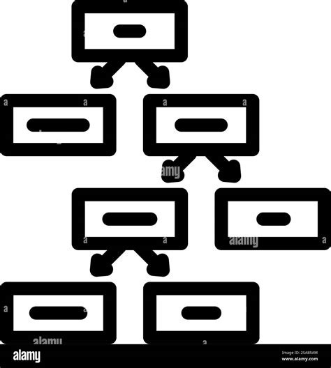 Decision Tree Algorithm Line Icon Vector Decision Tree Algorithm Sign Isolated Contour Symbol