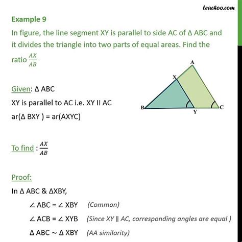 Question 1 Line Segment Xy Is Parallel To Side Ac Of Abc
