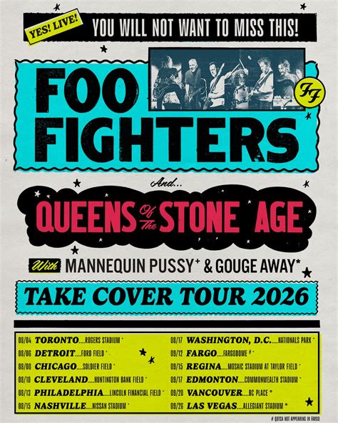 Foo Fighters Announce 2026 Stadium Tour Share New Song “asking For A
