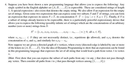 Solved 4 Suppose You Have Been Shown A New Programming Language That
