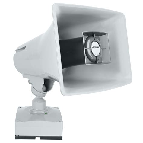 Ip High Power Paging Horn Talkback Informacast® Gray Vip 142 Gy Ic Valcom