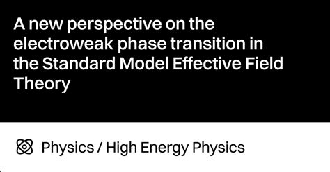 A New Perspective On The Electroweak Phase Transition In The Standard Model Effective Field Theory