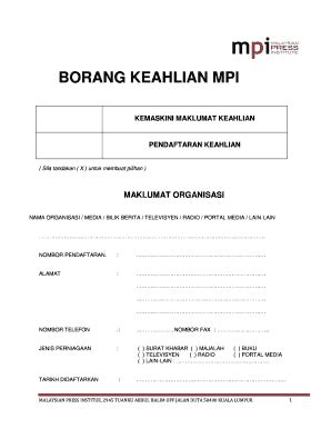 Fillable Online Mpi Membership Form MPI Mpi Fax Email Print PdfFiller